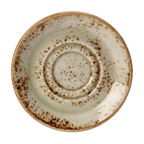 Steelite Craft Double Well Saucers 14.5cm | Rustic Look – Coffeecups.co.uk